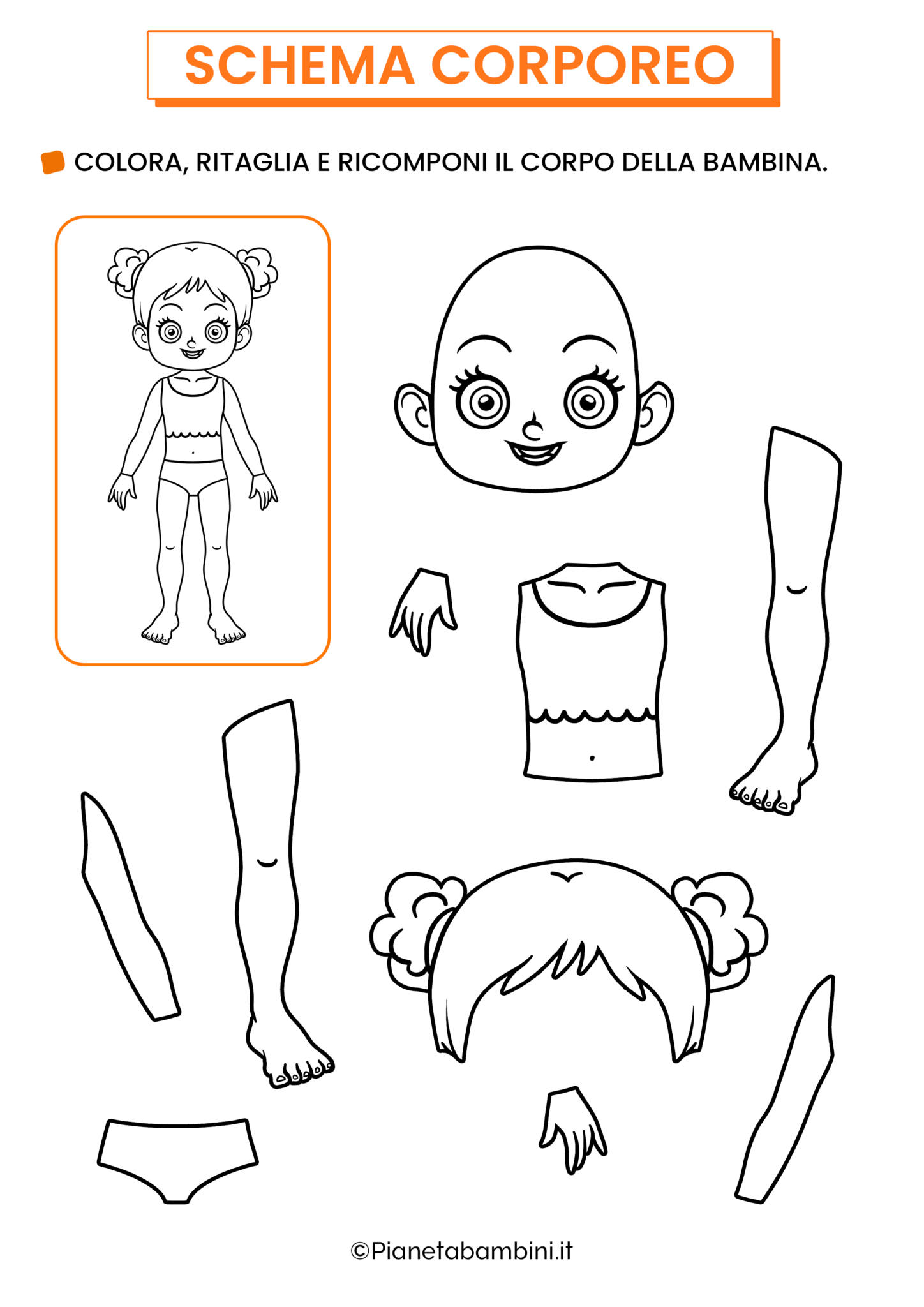 Schema Corporeo: Schede Didattiche e Attività | PianetaBambini.it
