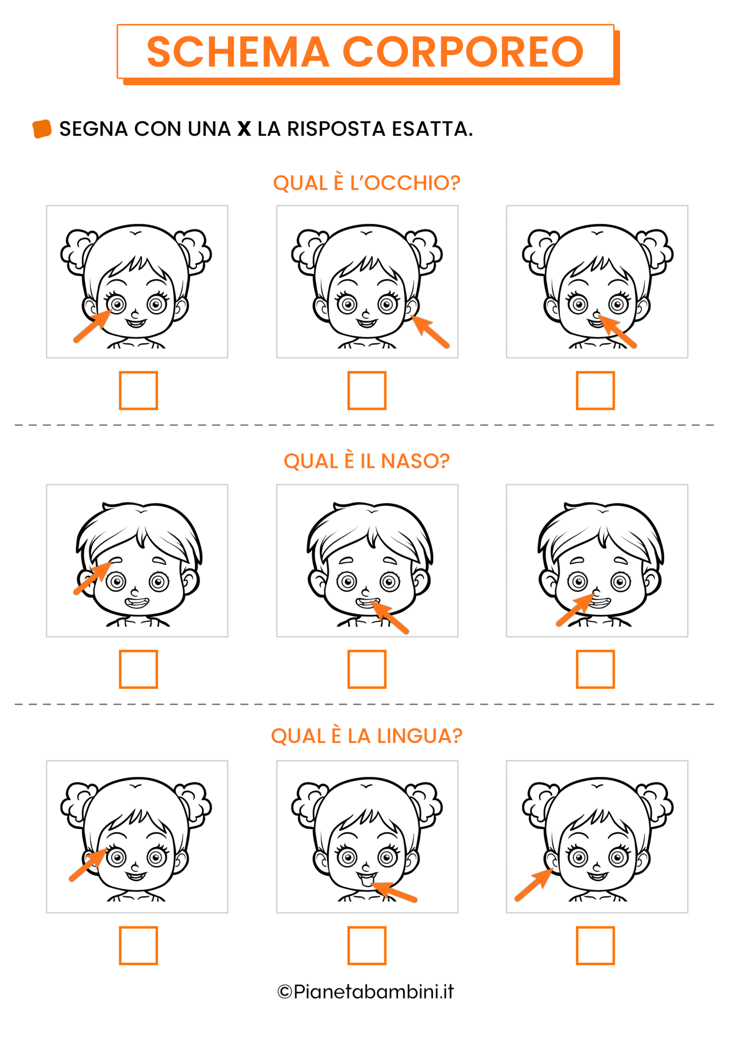 Schema Corporeo: Schede Didattiche e Attività | PianetaBambini.it