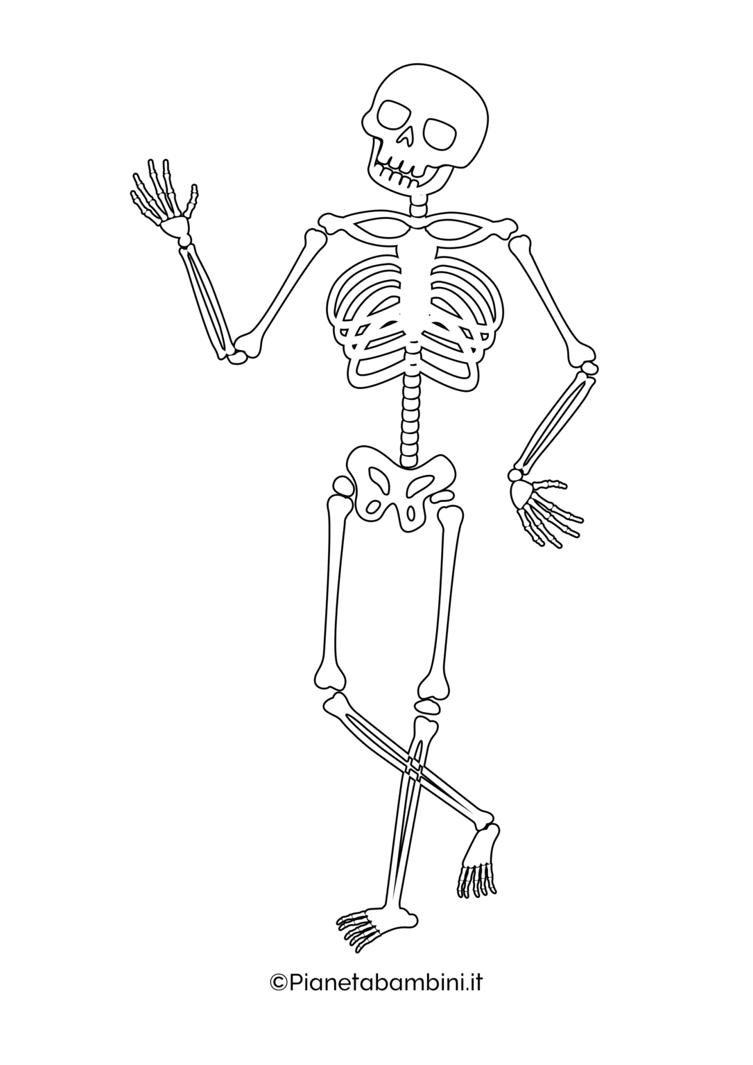 Scheletri da Stampare e Ritagliare per Halloween | PianetaBambini.it