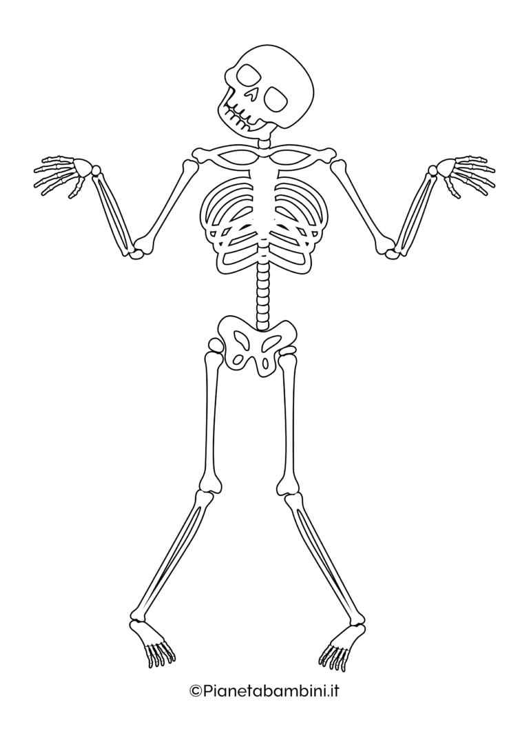 Scheletri da Stampare e Ritagliare per Halloween | PianetaBambini.it