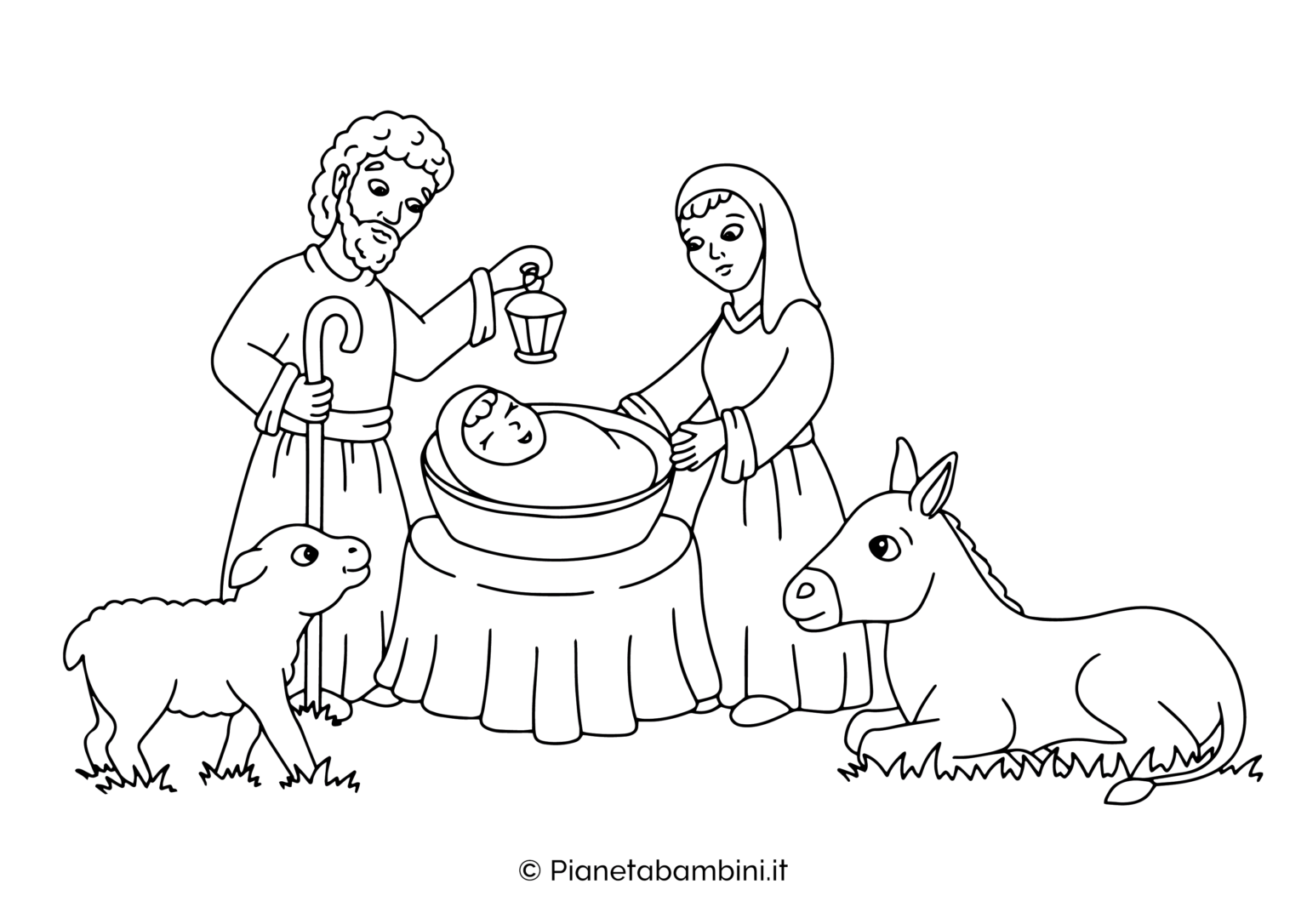 33 Disegni del Presepe da Colorare | PianetaBambini.it