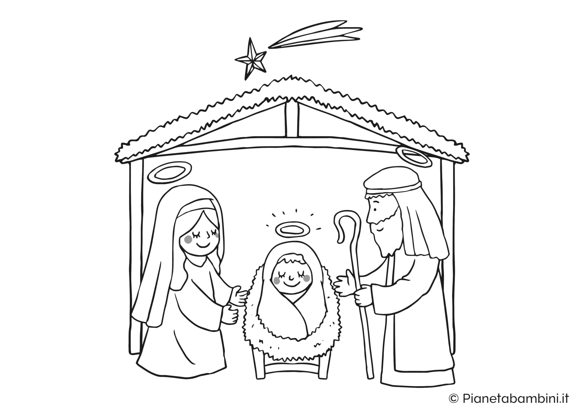 33 Disegni del Presepe da Colorare | PianetaBambini.it