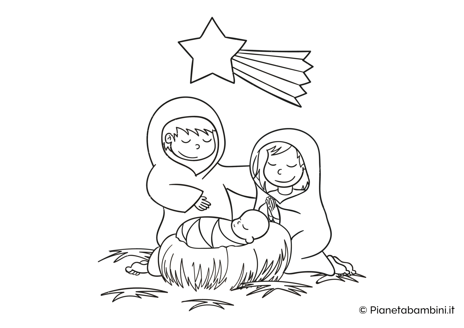 33 Disegni del Presepe da Colorare | PianetaBambini.it