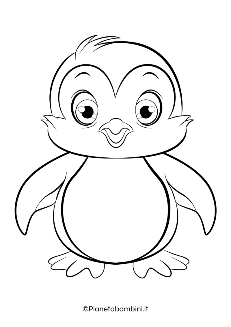 18 Disegni di Pinguini da Colorare | PianetaBambini.it
