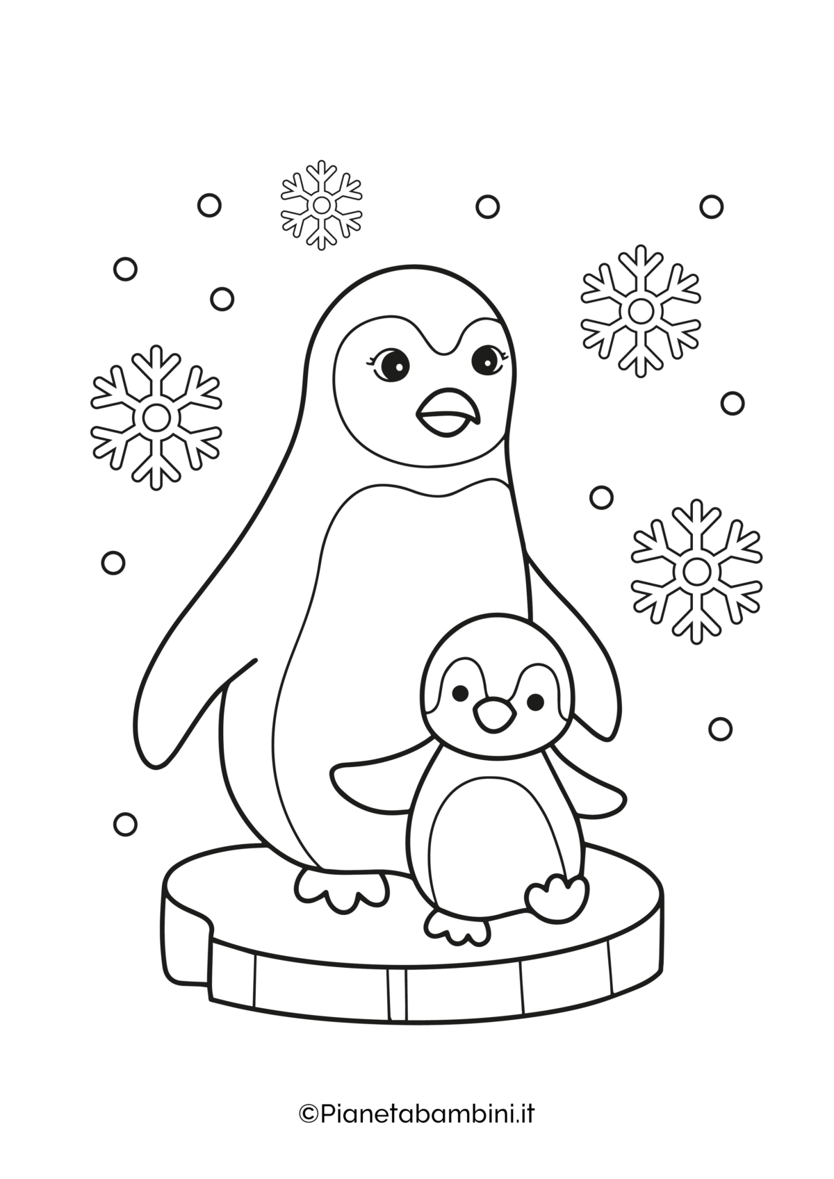 18 Disegni di Pinguini da Colorare | PianetaBambini.it