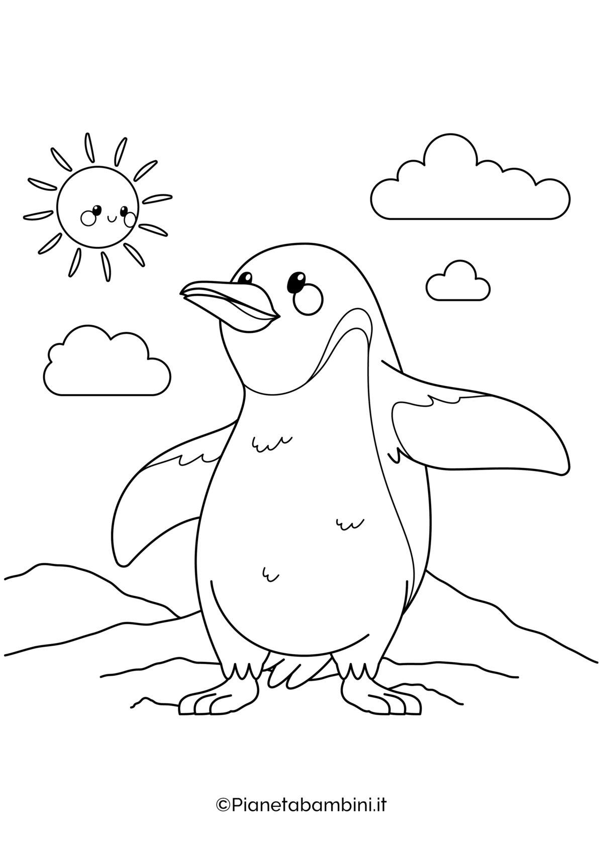 18 Disegni di Pinguini da Colorare | PianetaBambini.it