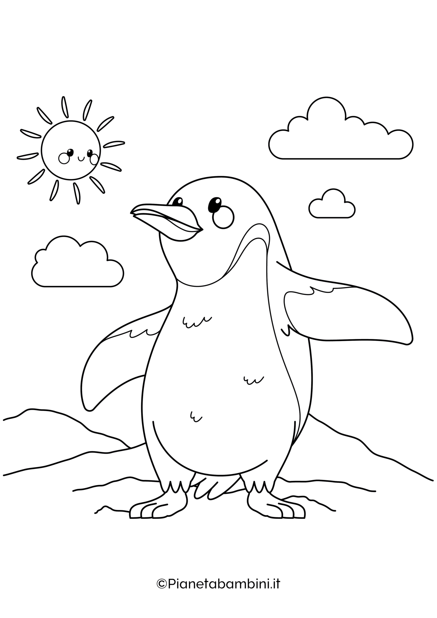 30 Disegni di Pinguini da Colorare | PianetaBambini.it