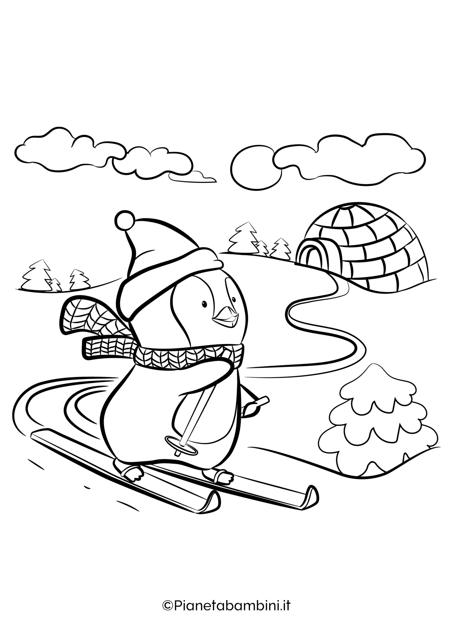 18 Disegni di Pinguini da Colorare | PianetaBambini.it