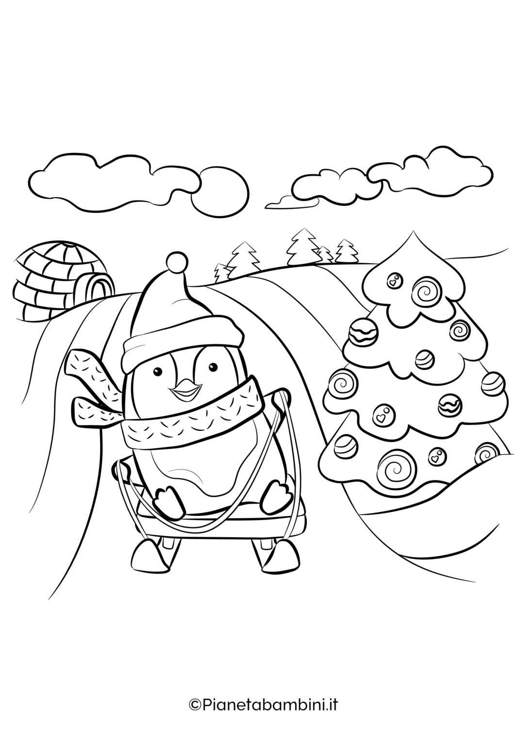 18 Disegni di Pinguini da Colorare | PianetaBambini.it