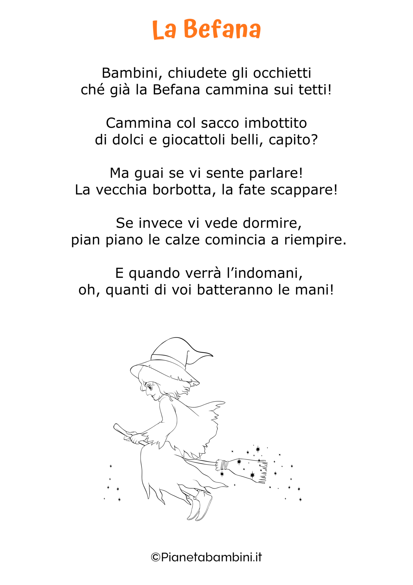 30 Poesie sulla Befana per Bambini | PianetaBambini.it