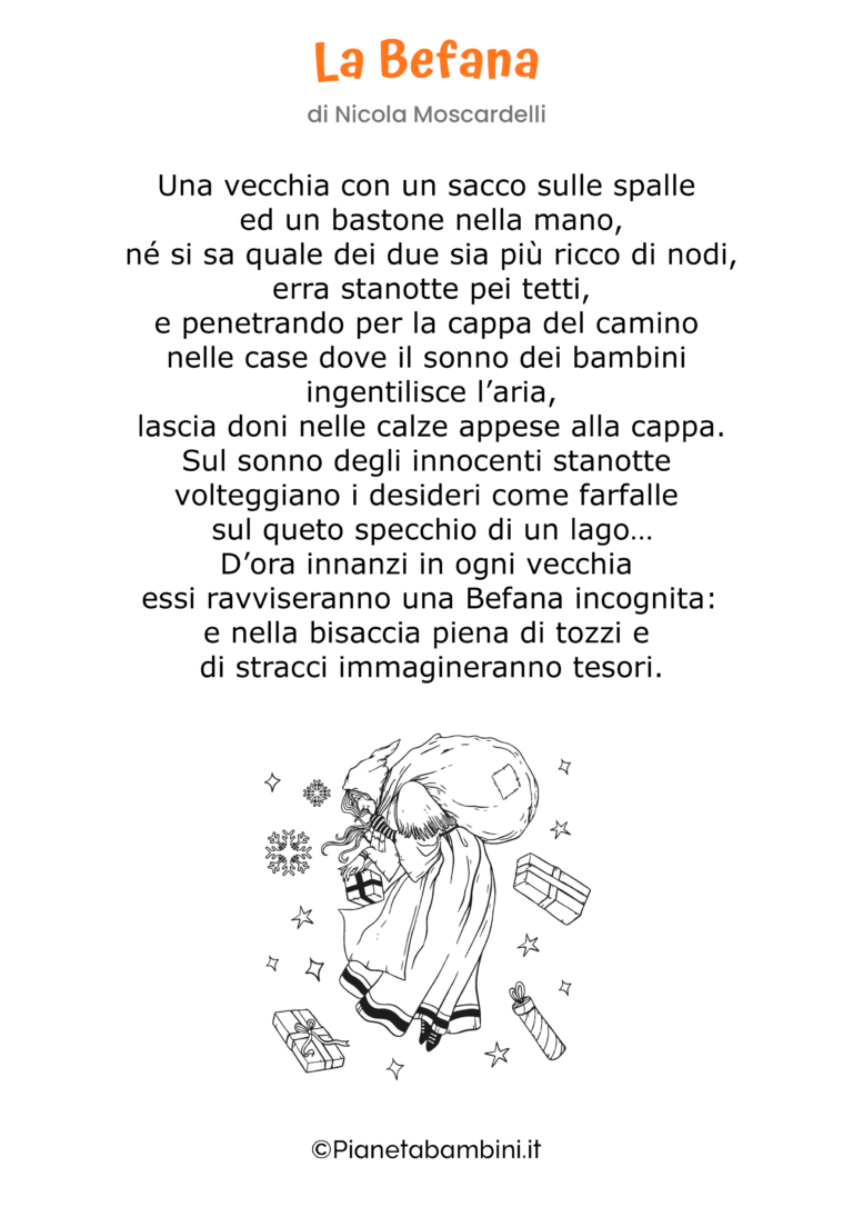 30 Poesie sulla Befana per Bambini | PianetaBambini.it
