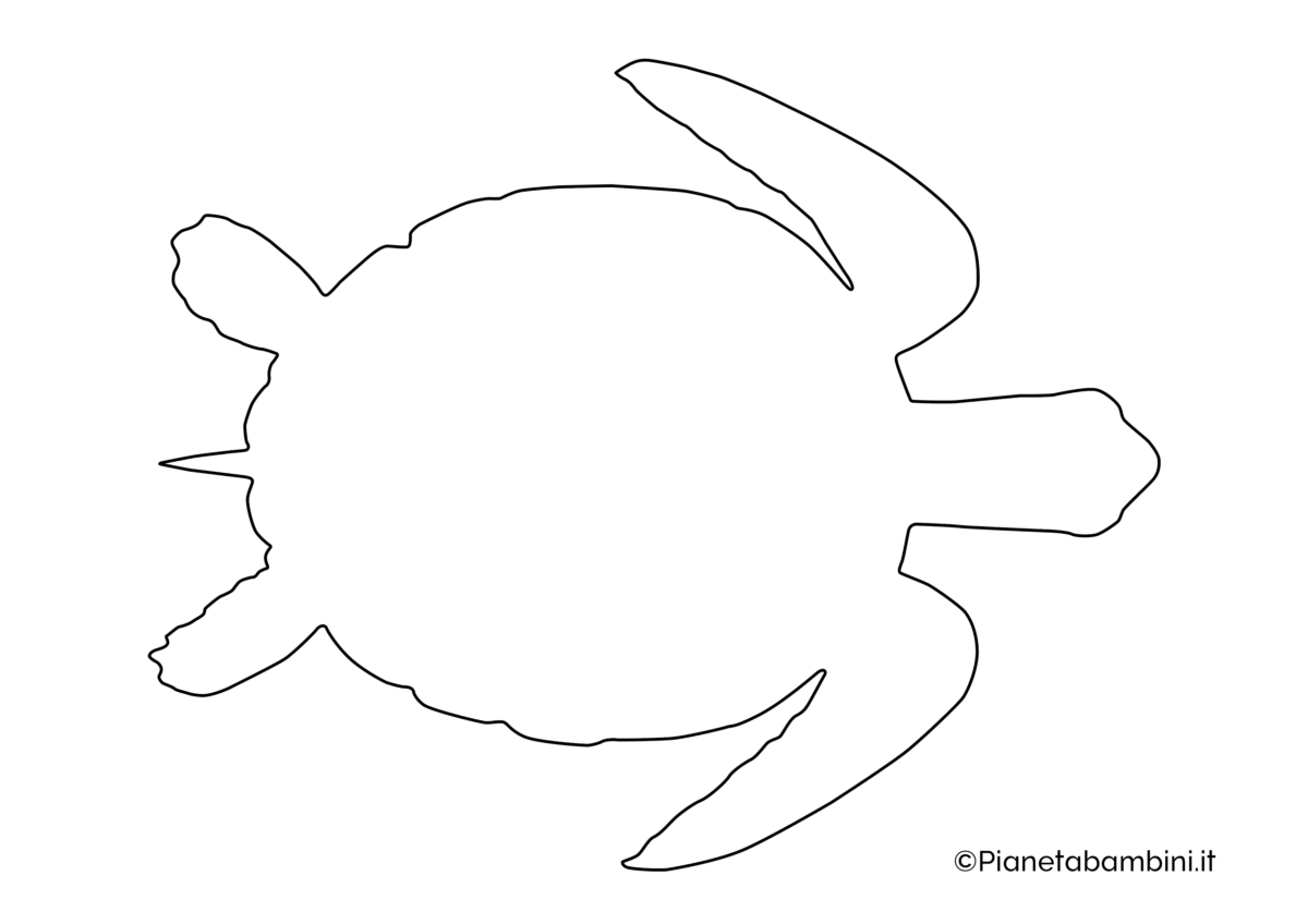 Sagome di Tartarughe da Stampare e Ritagliare | PianetaBambini.it