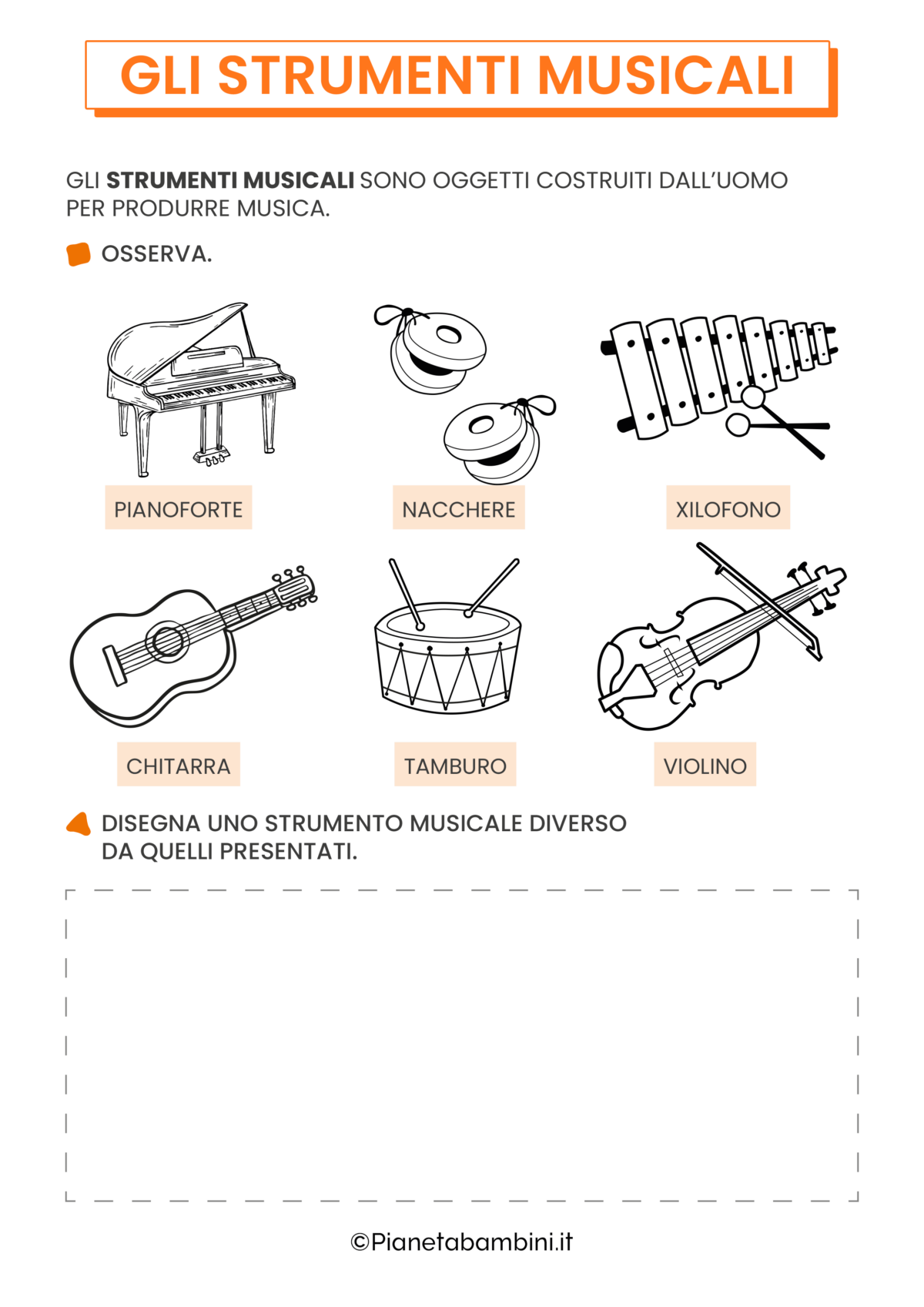 Gli Strumenti Musicali: Schede Didattiche per la Scuola Primaria ...