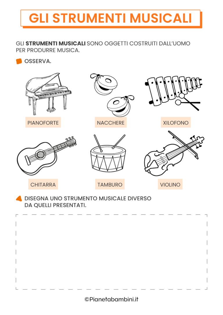 Gli Strumenti Musicali: Schede Didattiche per la Scuola Primaria ...