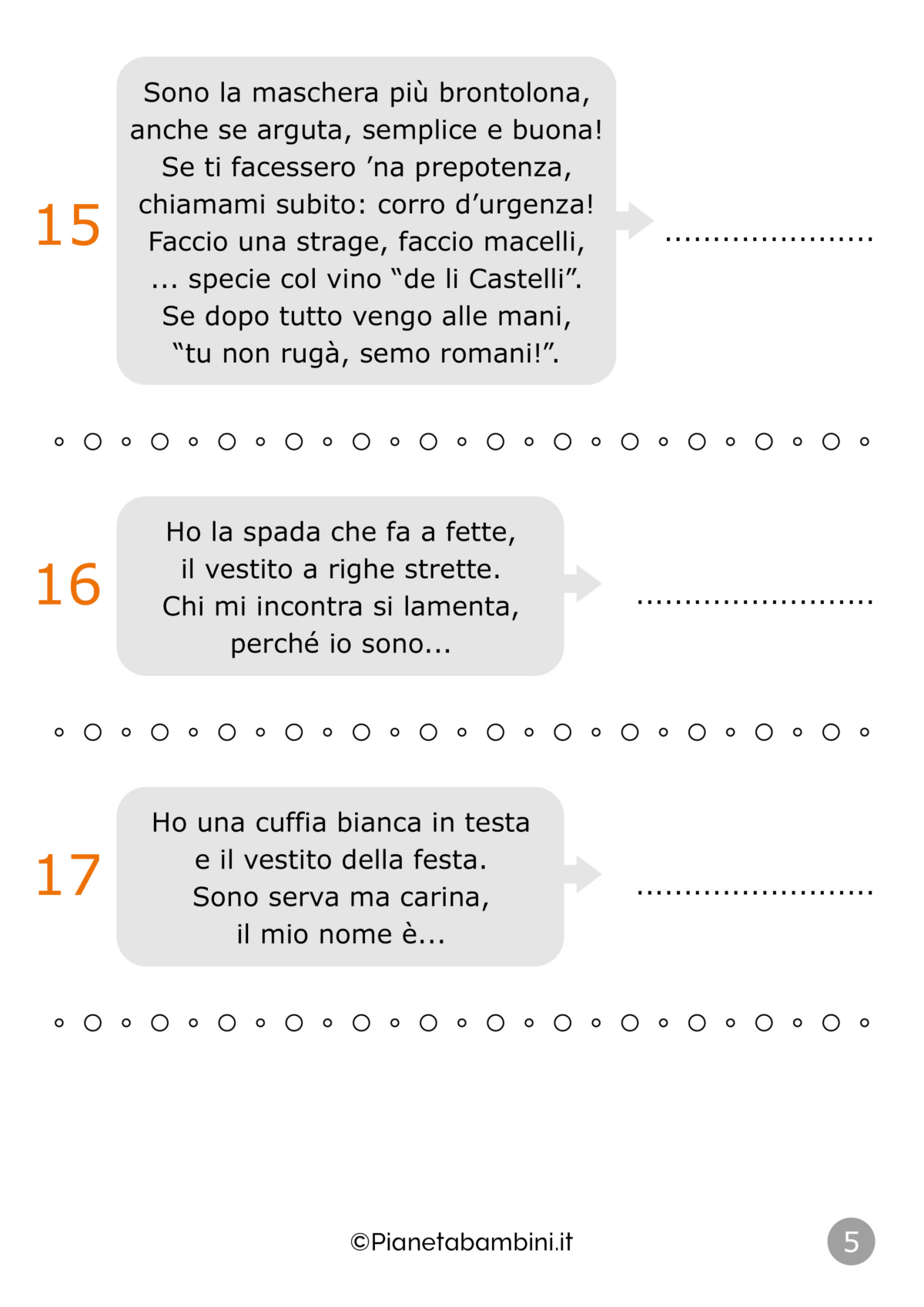 25 Indovinelli di Carnevale in Rima per Bambini con Soluzioni ...