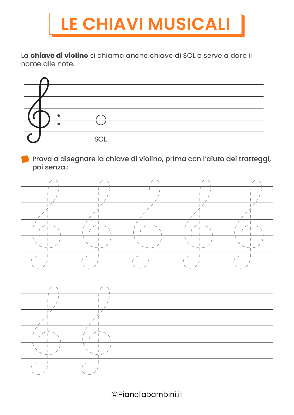Le Chiavi Musicali: Schede Didattiche per la Scuola Primaria ...