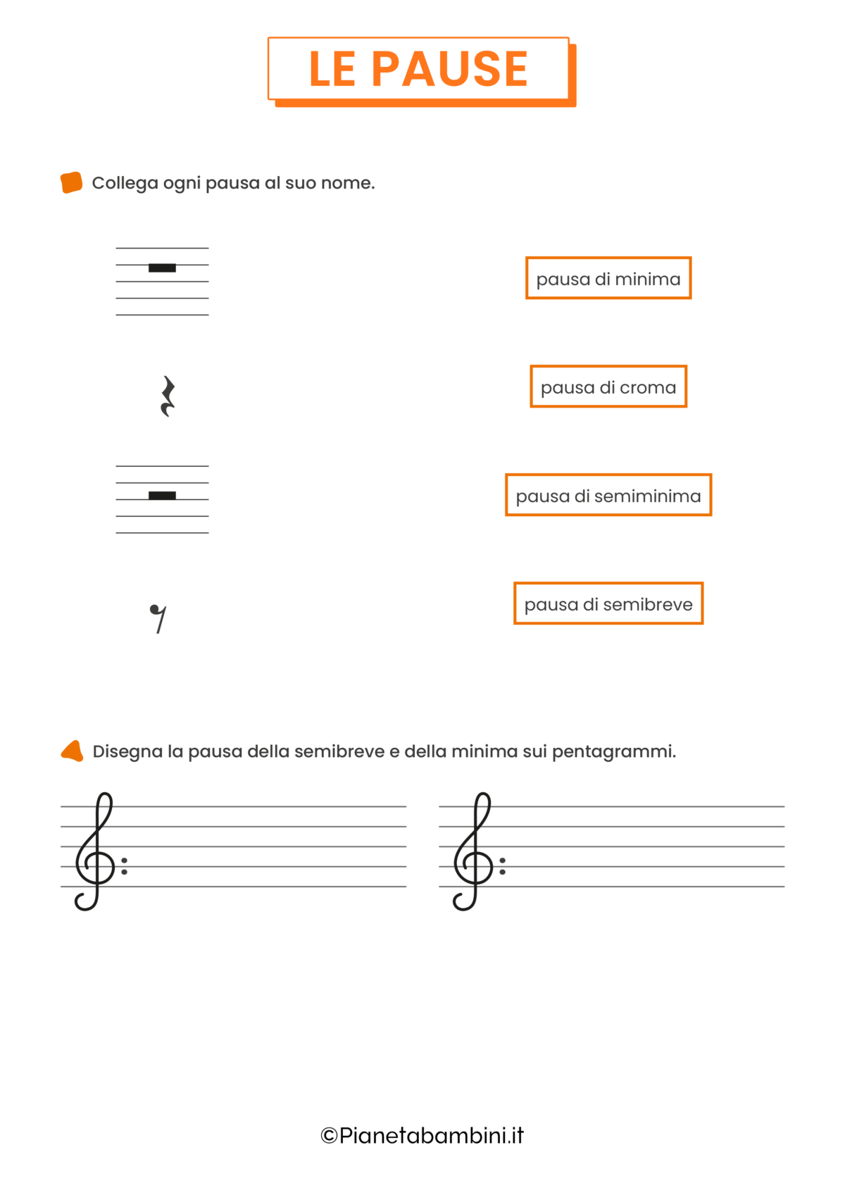 Le Pause Musicali: Schede Didattiche per la Scuola Primaria ...