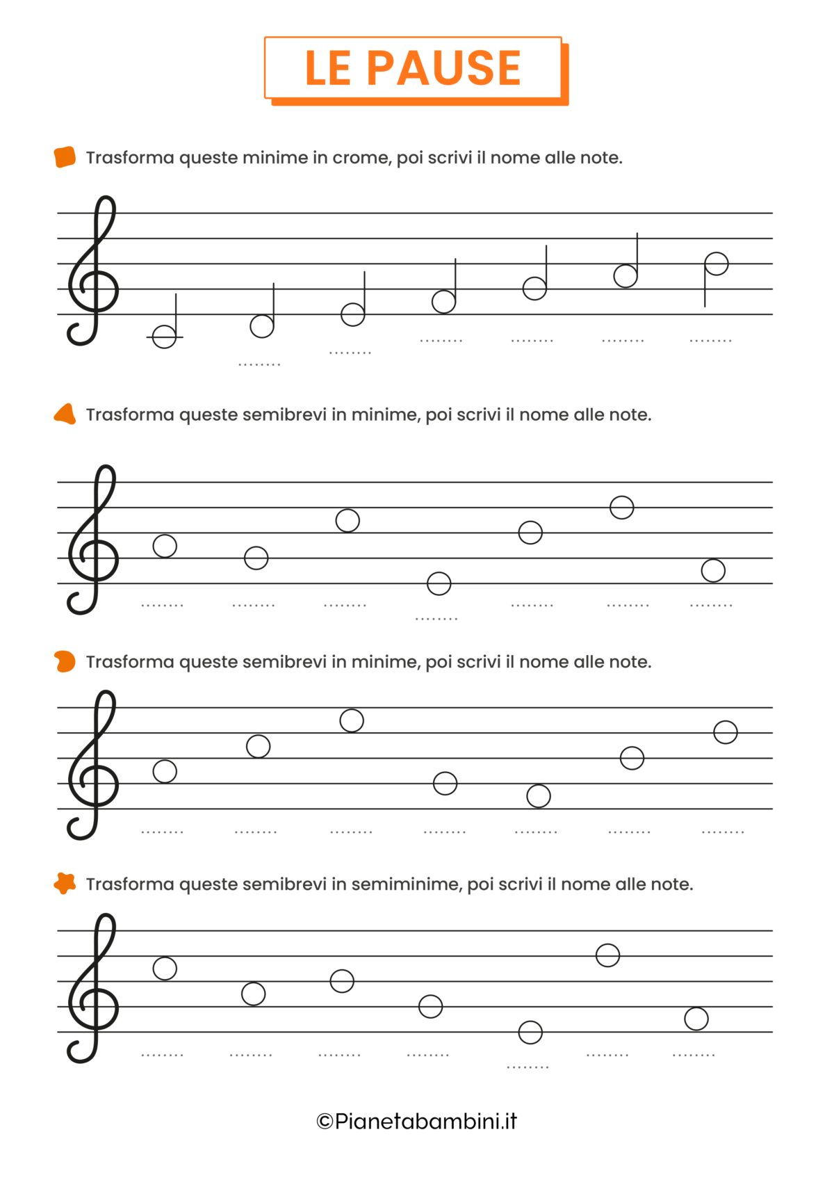Le Pause Musicali: Schede Didattiche per la Scuola Primaria ...