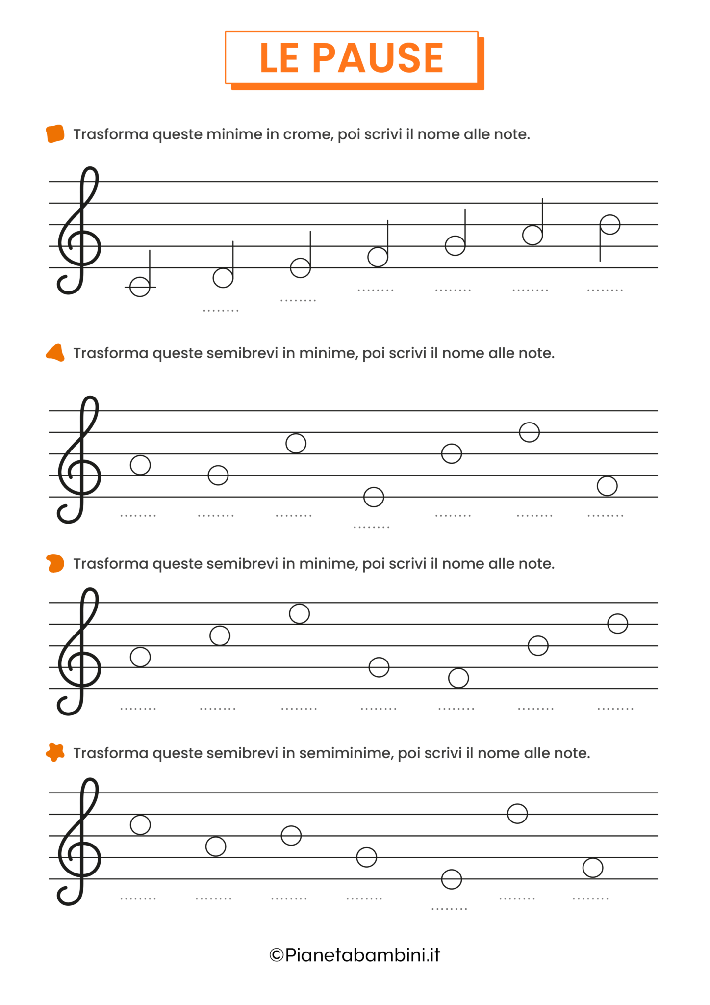 Le Pause Musicali: Schede Didattiche per la Scuola Primaria ...