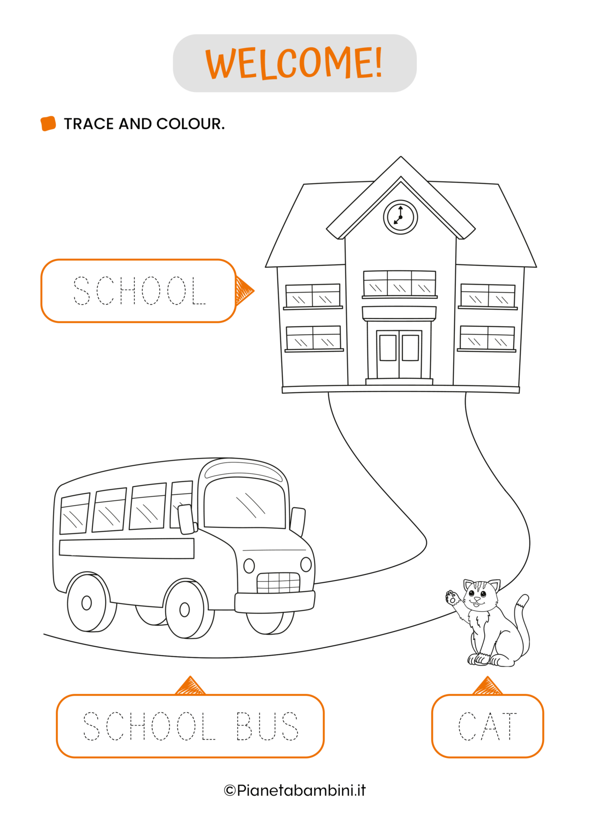 Schede di Accoglienza per la Classe Prima di Inglese | PianetaBambini.it