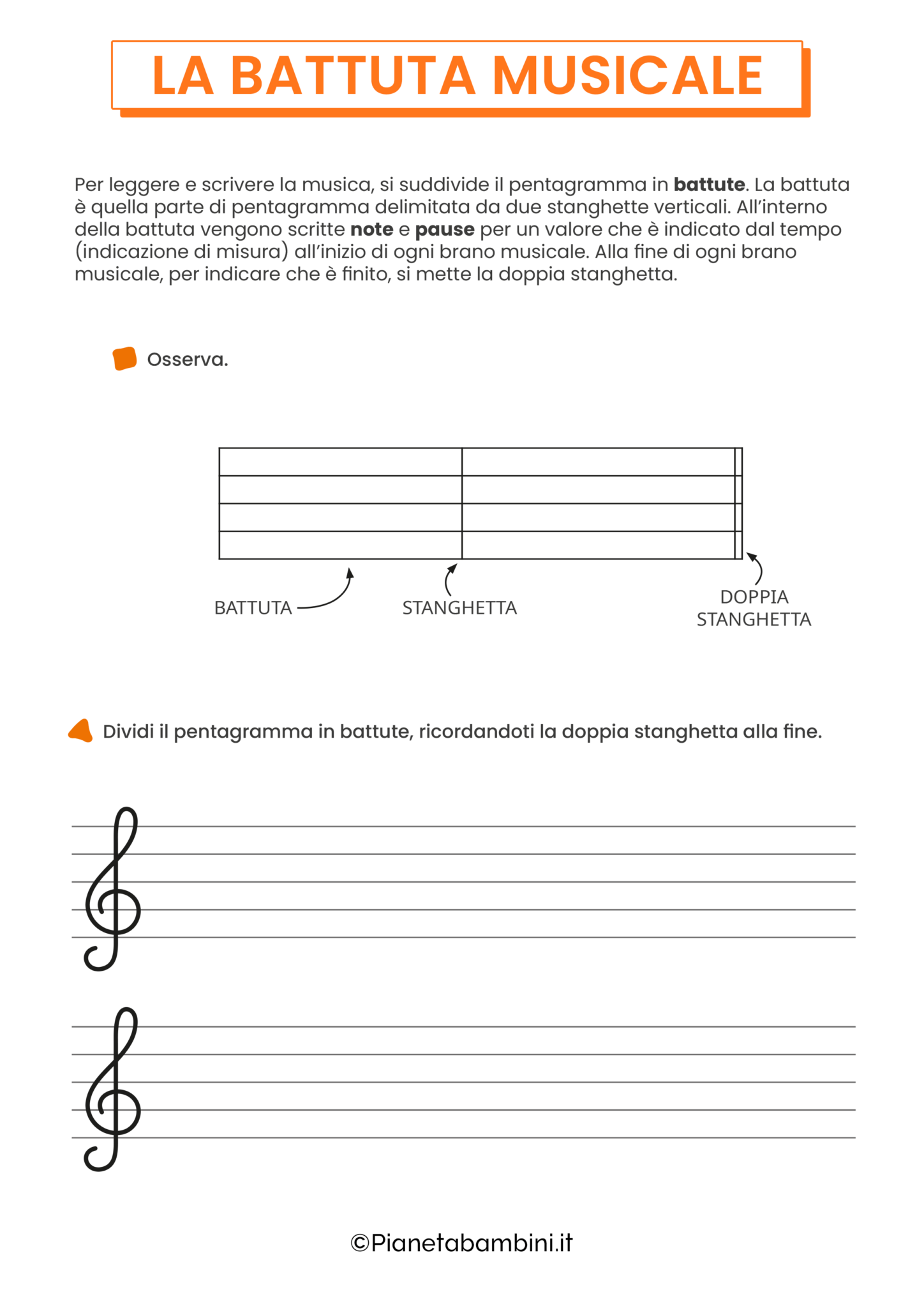La Battuta Musicale: Schede Didattiche per la Scuola Primaria ...