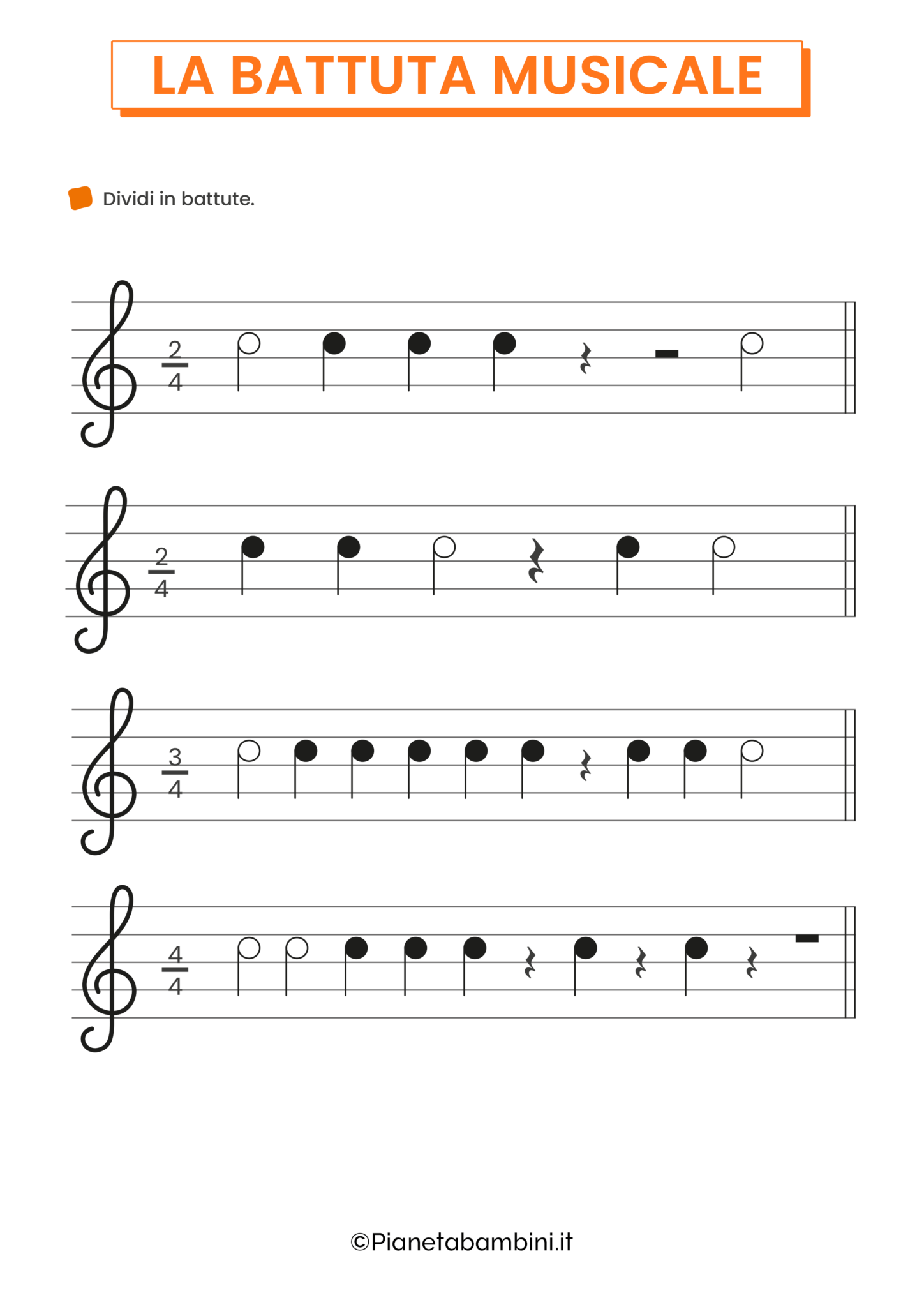 La Battuta Musicale: Schede Didattiche per la Scuola Primaria ...