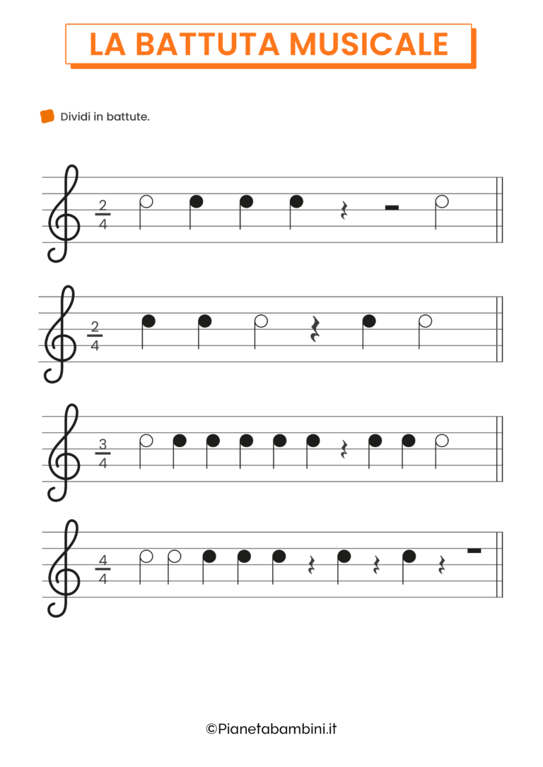 La Battuta Musicale: Schede Didattiche per la Scuola Primaria ...