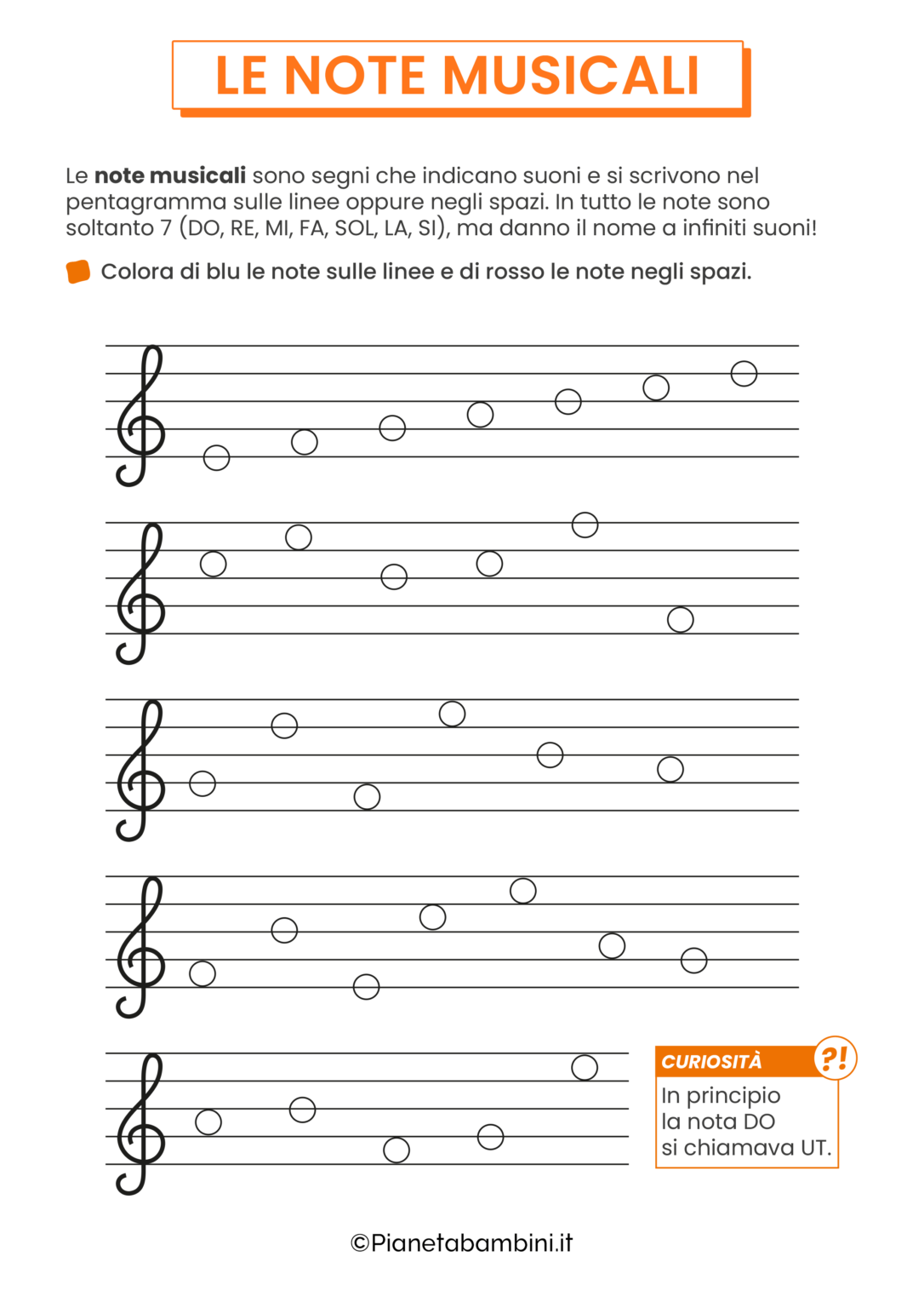 Le Note Musicali: Schede Didattiche per la Scuola Primaria ...