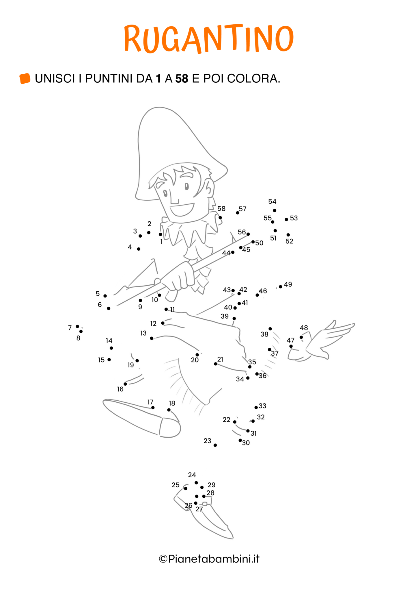 Unisci i Puntini delle Maschere di Carnevale | PianetaBambini.it