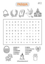 Crucipuzzle di Pasqua da Stampare per Bambini | PianetaBambini.it