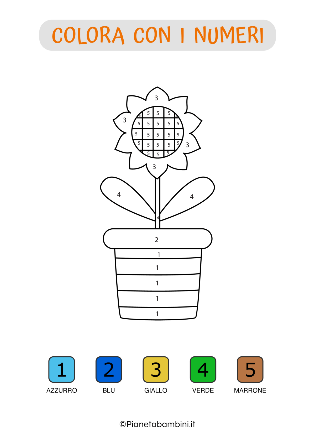 Colora con i Numeri di Primavera | PianetaBambini.it