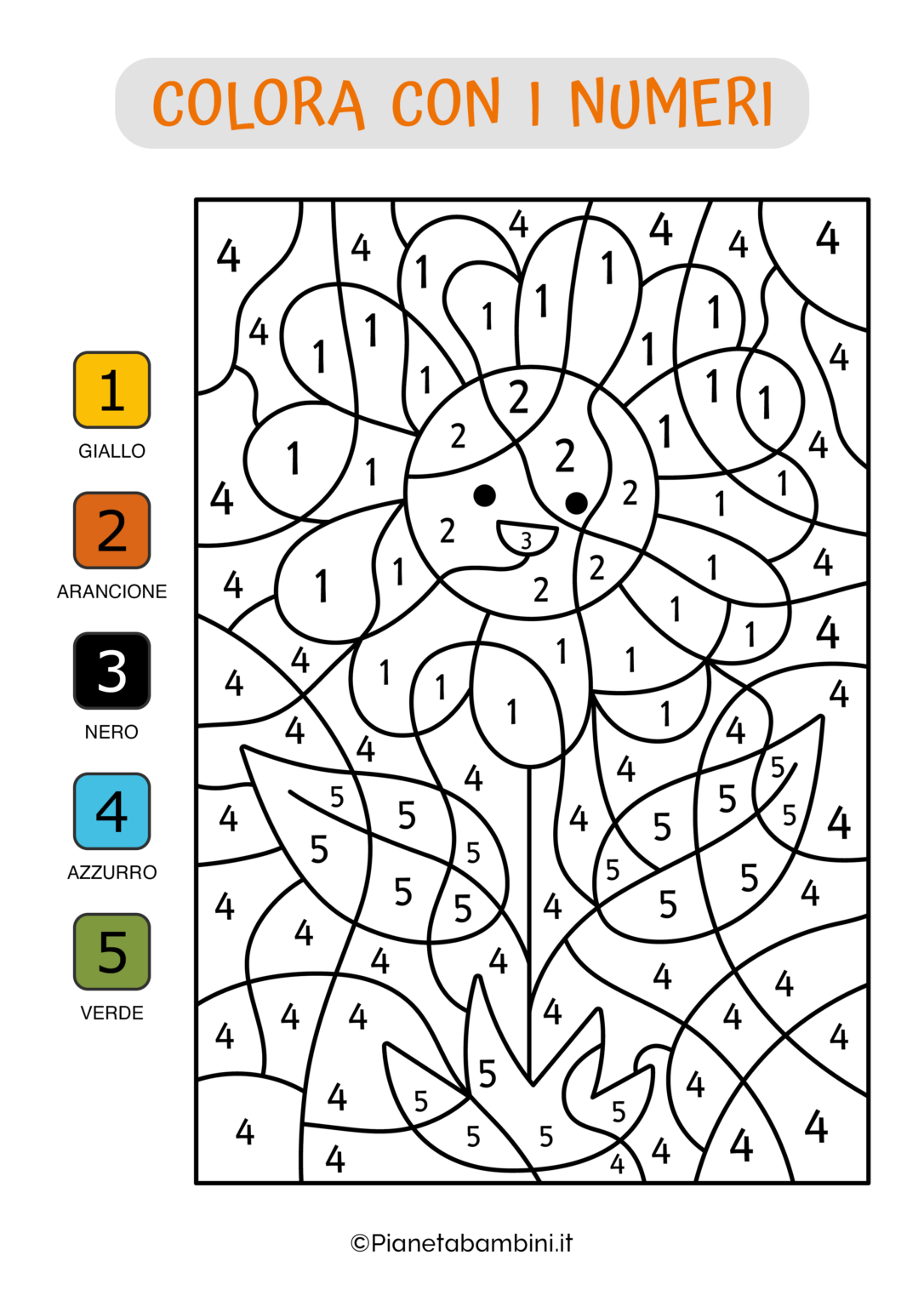 Colora con i Numeri di Primavera | PianetaBambini.it