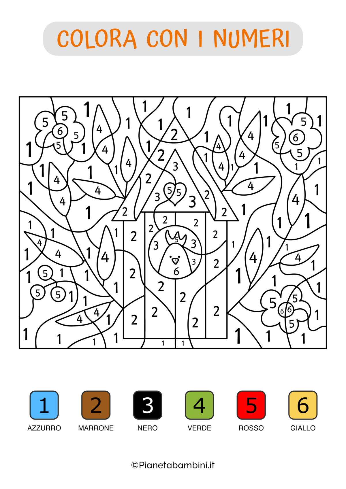 Colora con i Numeri di Primavera | PianetaBambini.it