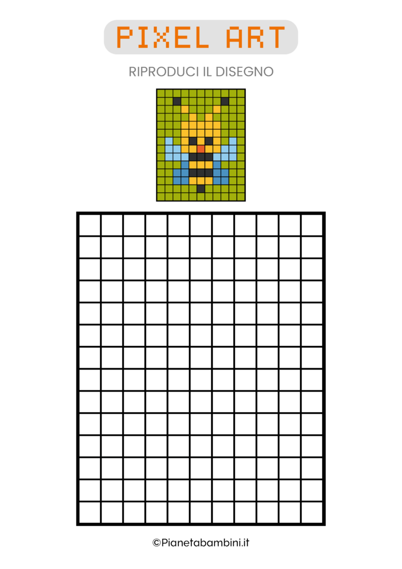 Pixel Art sulle Api per la Scuola Primaria | PianetaBambini.it