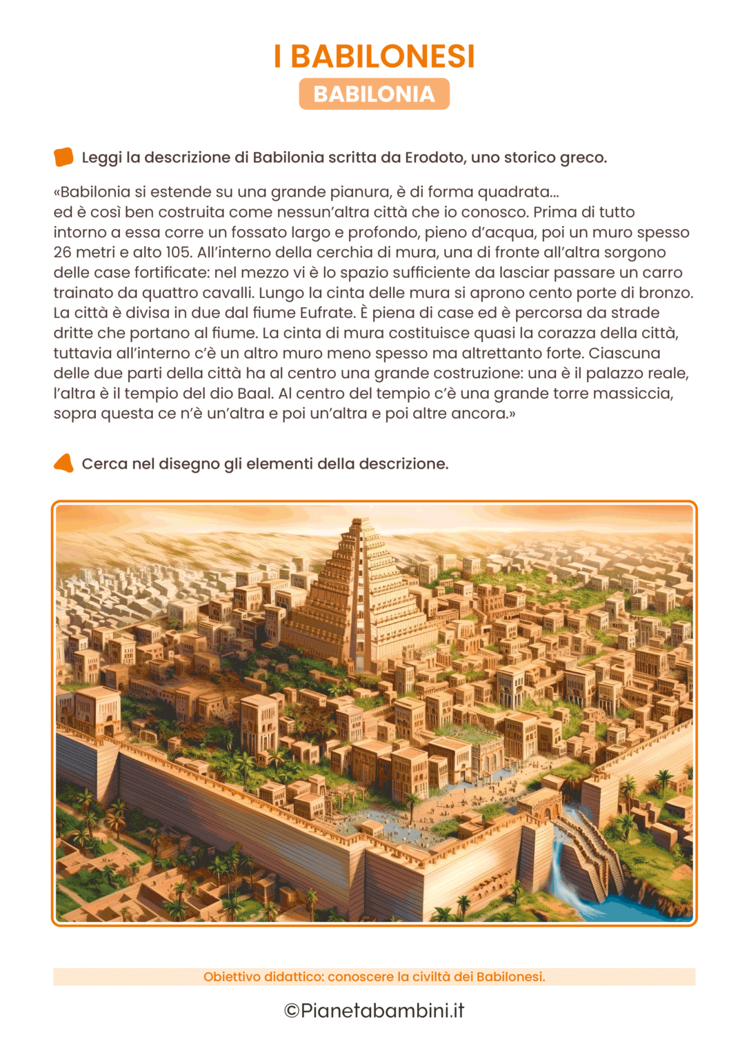 I Babilonesi: Schede Didattiche per la Scuola Primaria | PianetaBambini.it