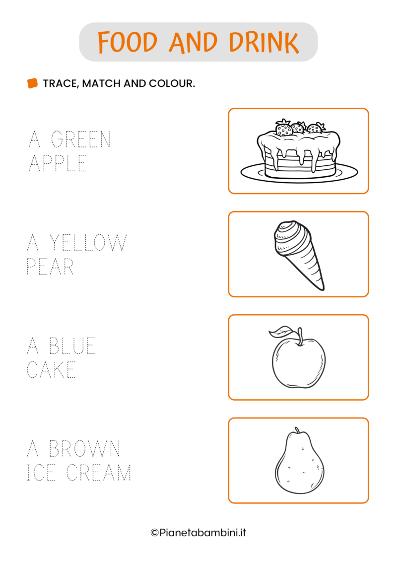 Cibi e Bevande in Inglese: Schede per la Scuola Primaria ...
