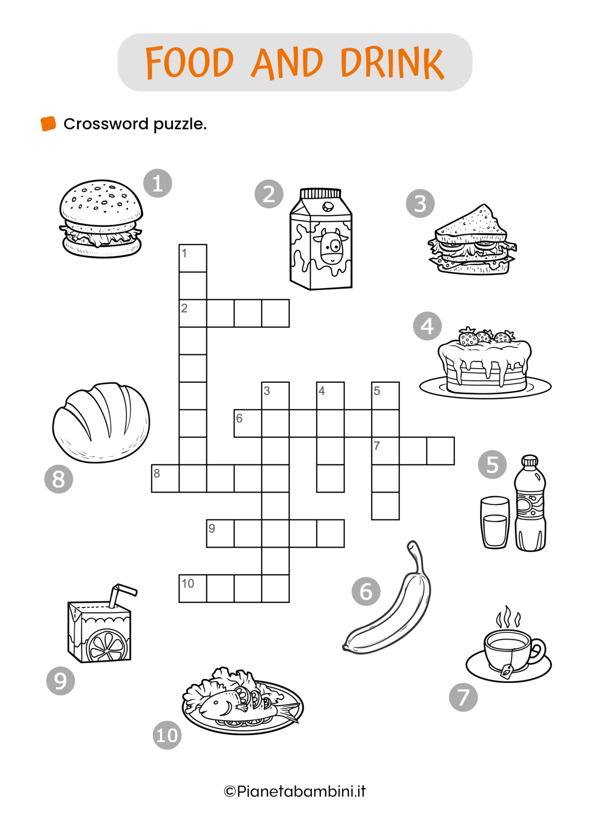 Cibi e Bevande in Inglese: Schede per la Scuola Primaria ...