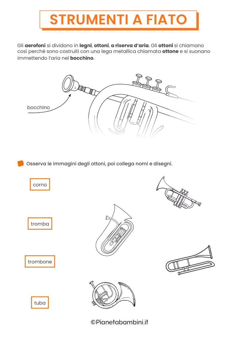 Strumenti a Fiato: Schede Didattiche per la Scuola Primaria ...