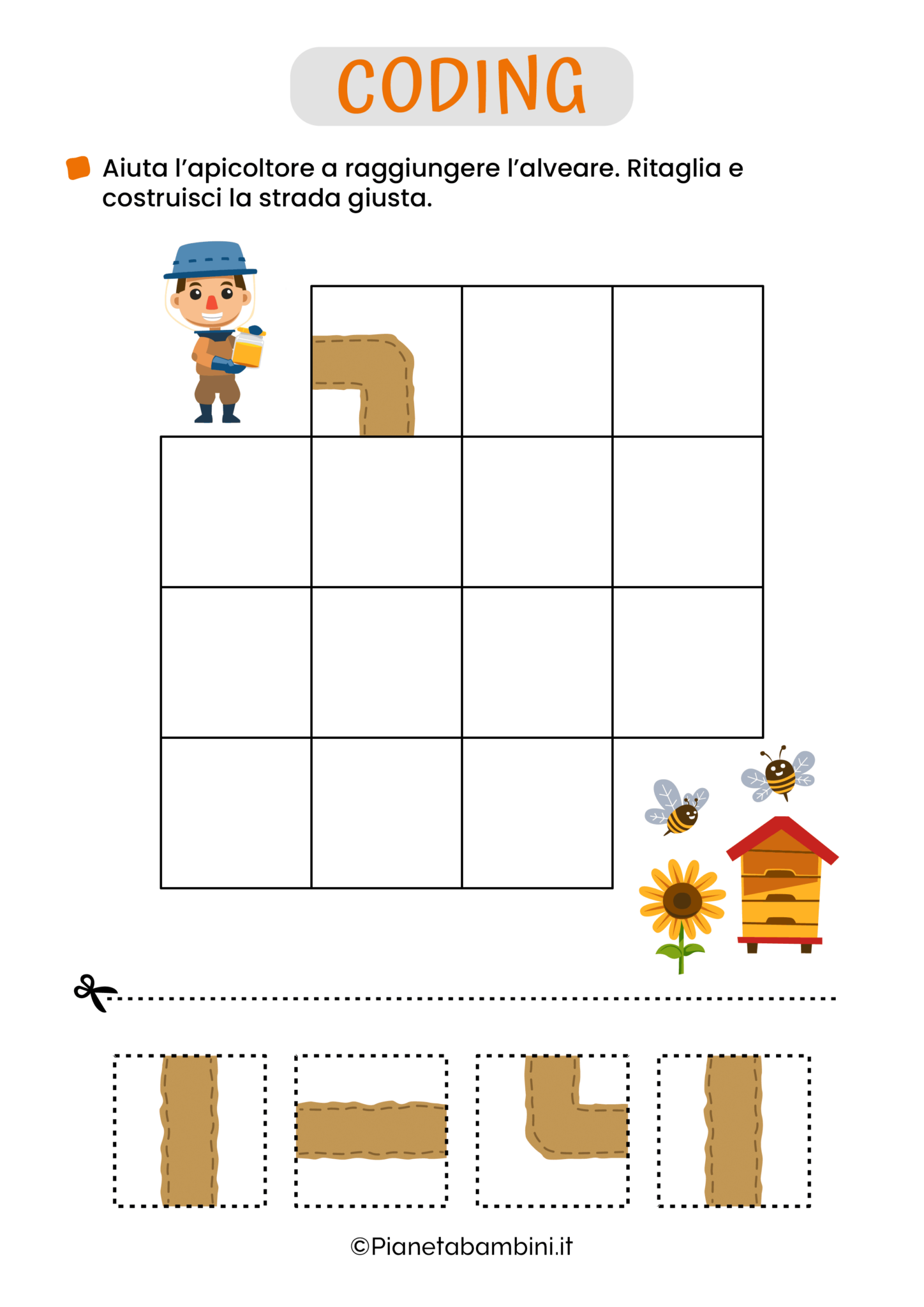 Schede di Coding sulle Api | PianetaBambini.it