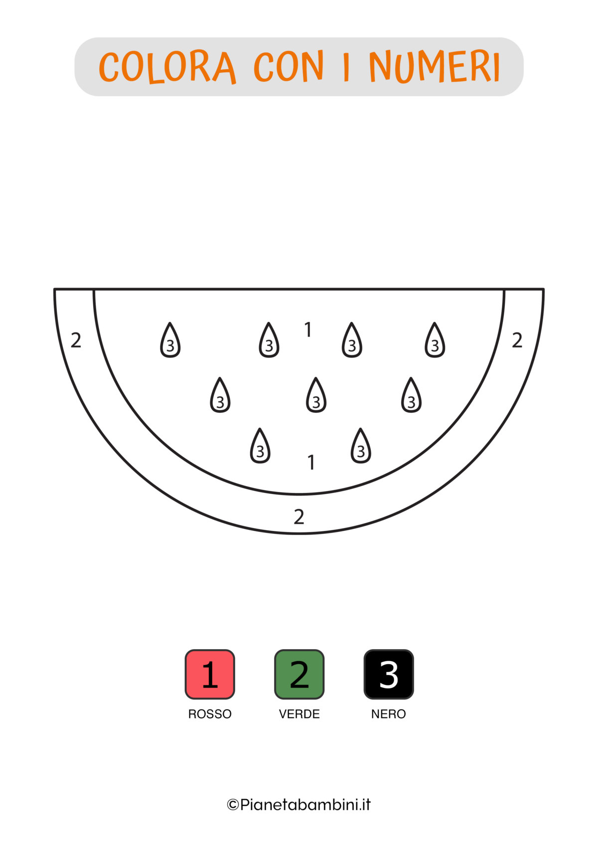 Colora con i Numeri dell'Estate | PianetaBambini.it