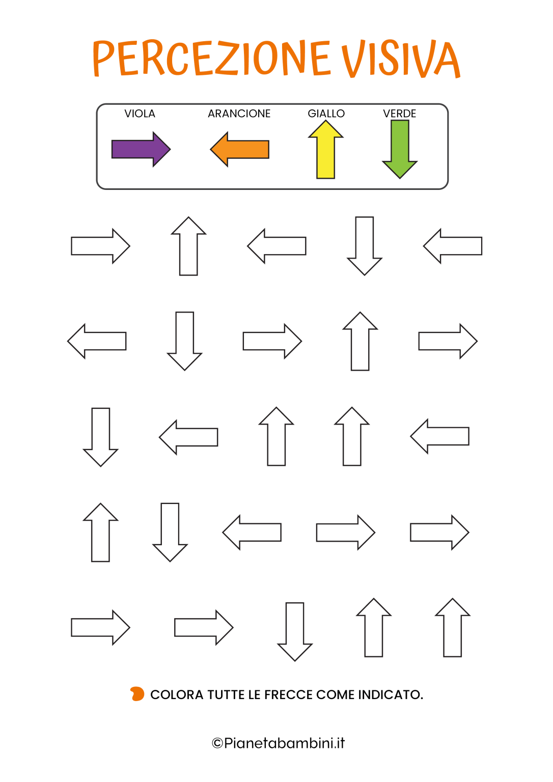 Percezione Visiva: Schede Didattiche per Bambini | PianetaBambini.it