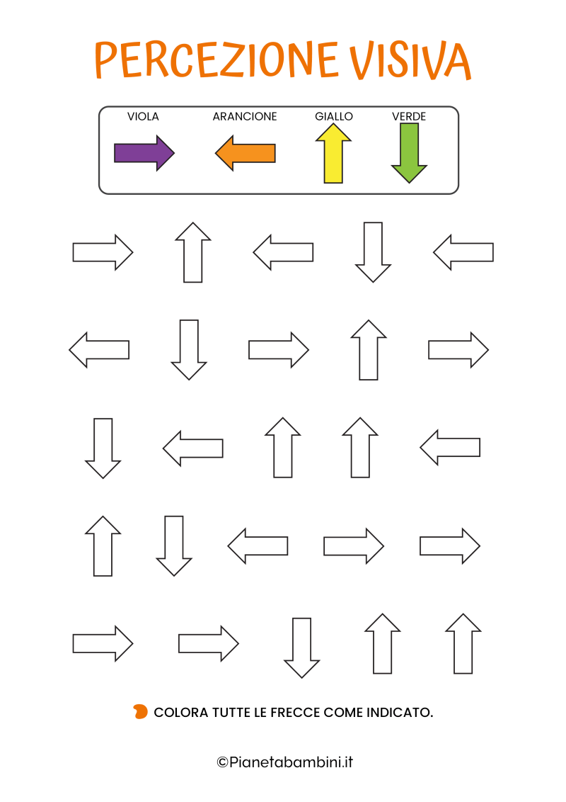 Percezione Visiva: Schede Didattiche per Bambini | PianetaBambini.it