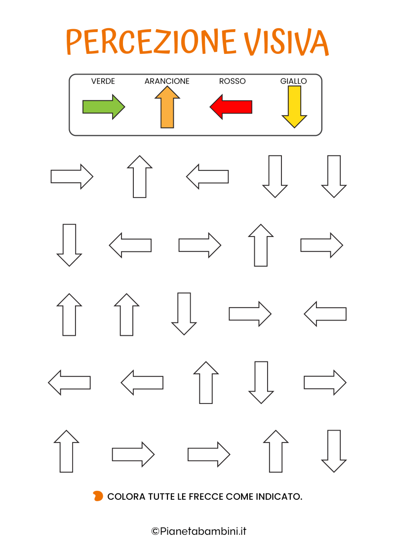 Percezione Visiva Schede Didattiche Per Bambini PianetaBambini it