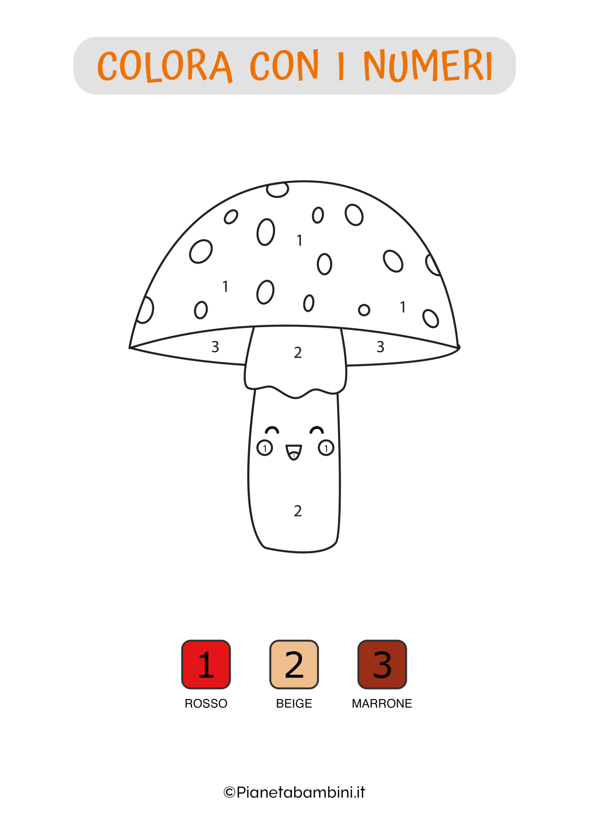 Colora con i Numeri dell'Autunno | PianetaBambini.it