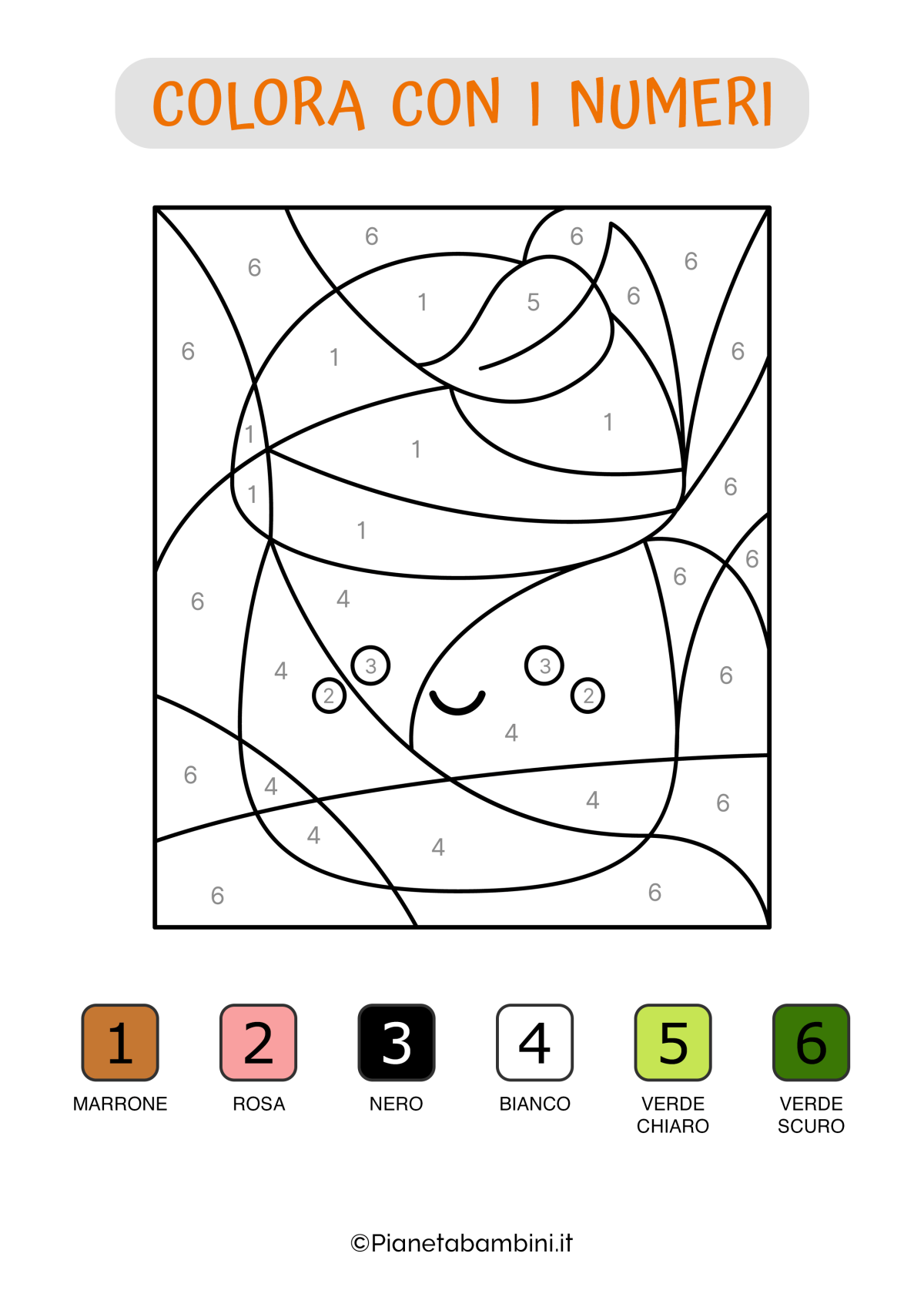 Colora con i Numeri dell'Autunno | PianetaBambini.it