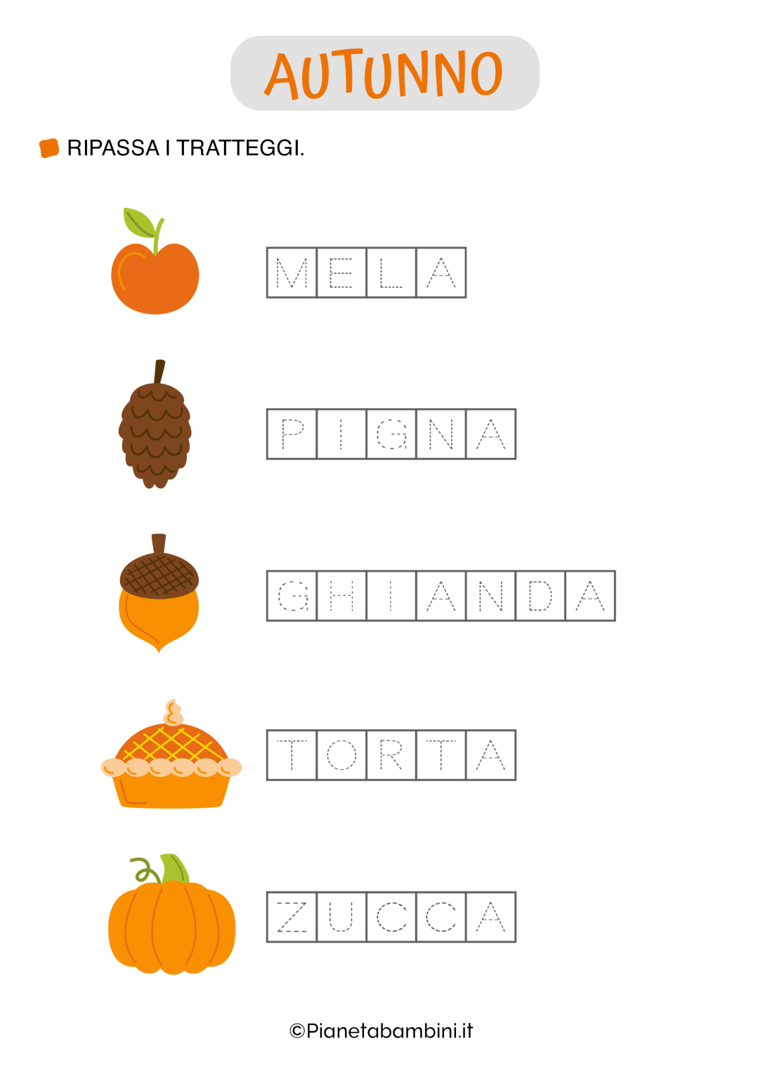 Schede Didattiche sull'Autunno per la Scuola dell'Infanzia ...