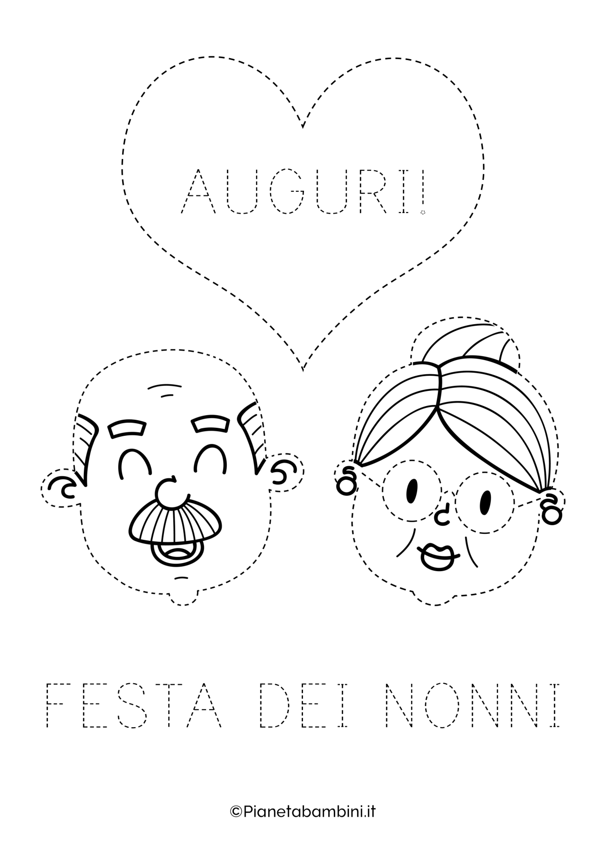 Festa dei Nonni: Schede di Pregrafismo | PianetaBambini.it