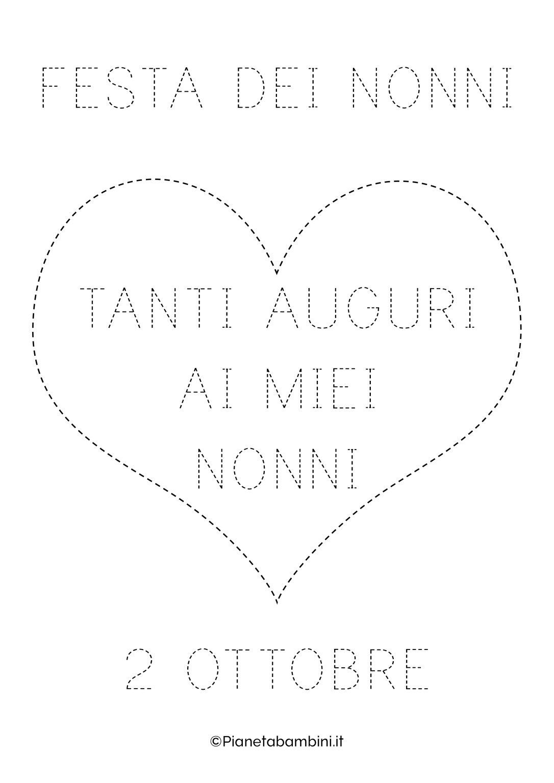 Festa dei Nonni: Schede di Pregrafismo | PianetaBambini.it