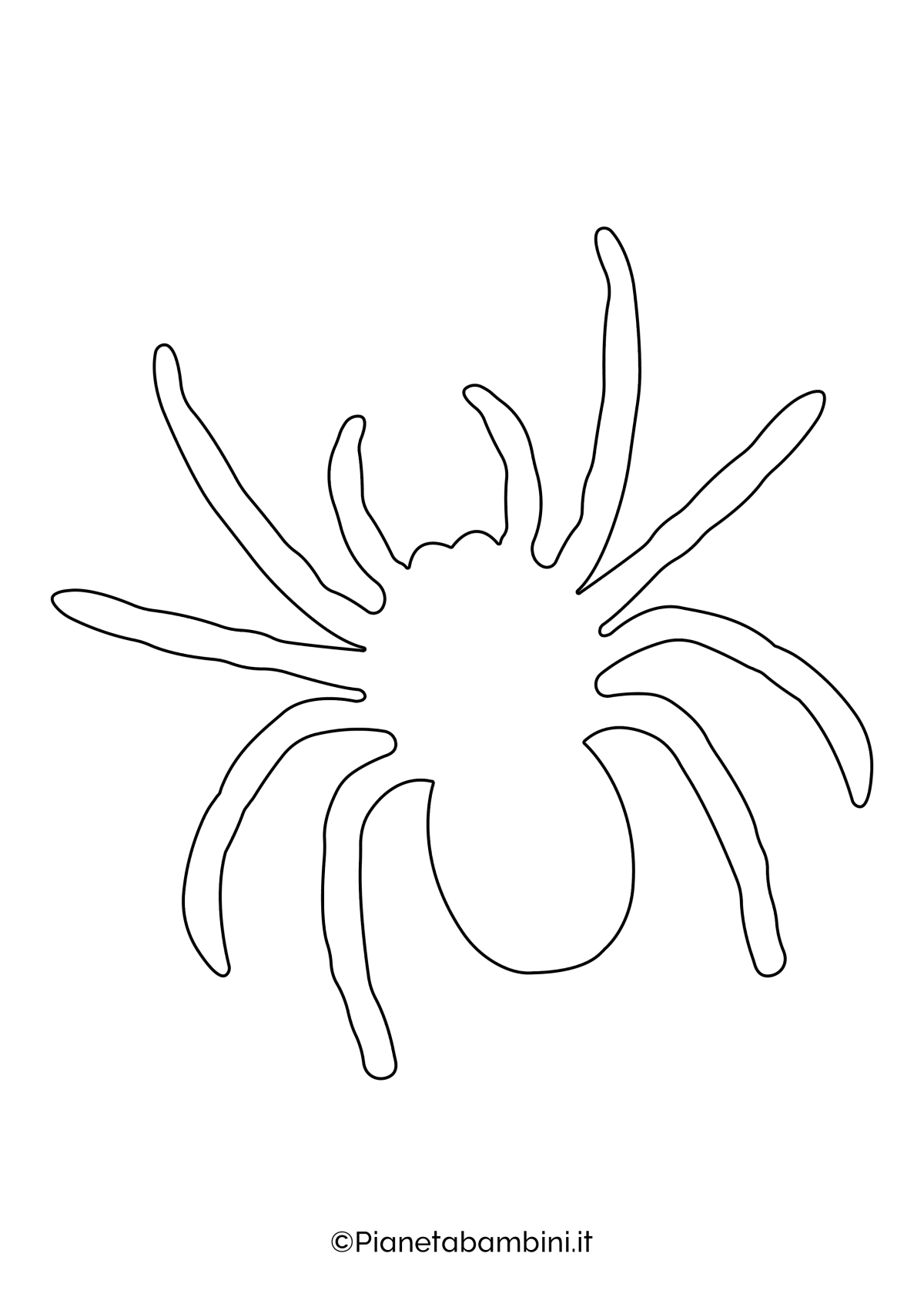 Sagome di Ragni da Stampare e Ritagliare | PianetaBambini.it