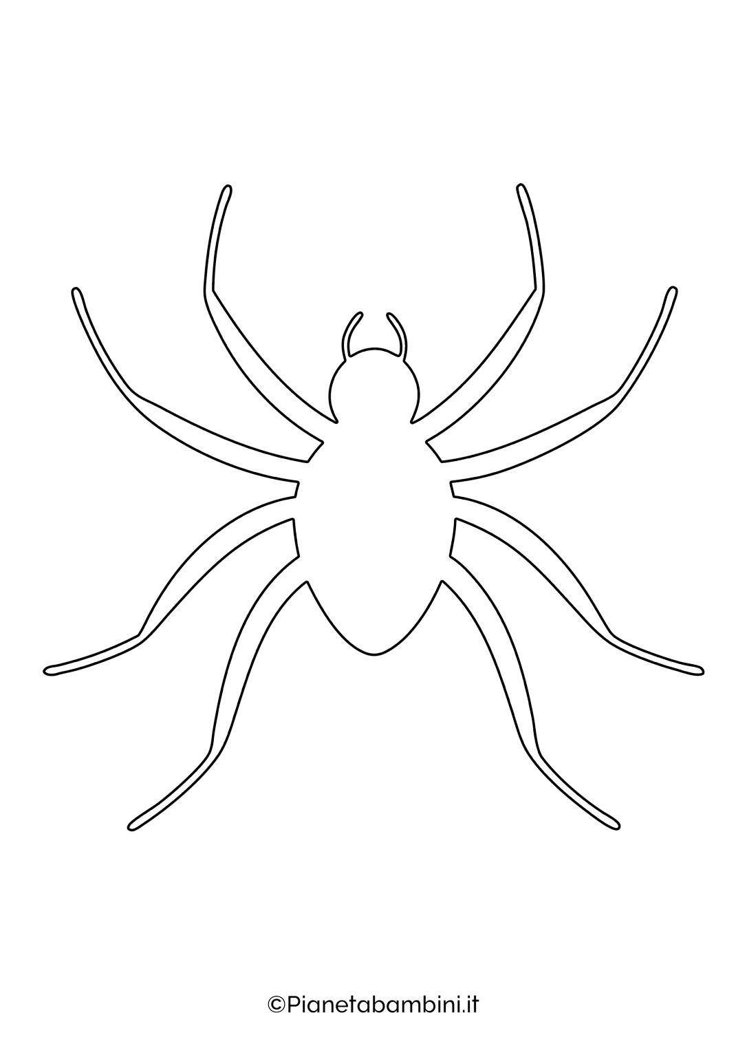 Sagome di Ragni da Stampare e Ritagliare | PianetaBambini.it